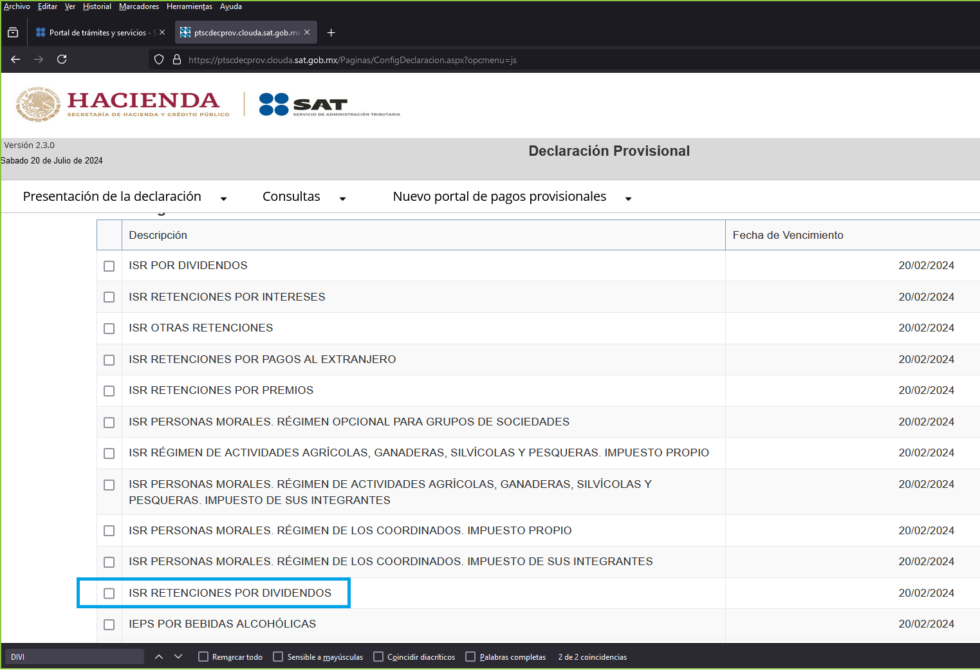 ISR por Dividendos. ¿Cómo se presenta la declaración en el SAT ...